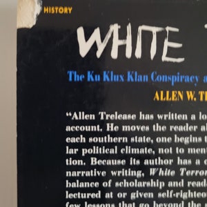 White Terror the Ku Klux Klan Conspiracy and Southern Reconstruction by ...