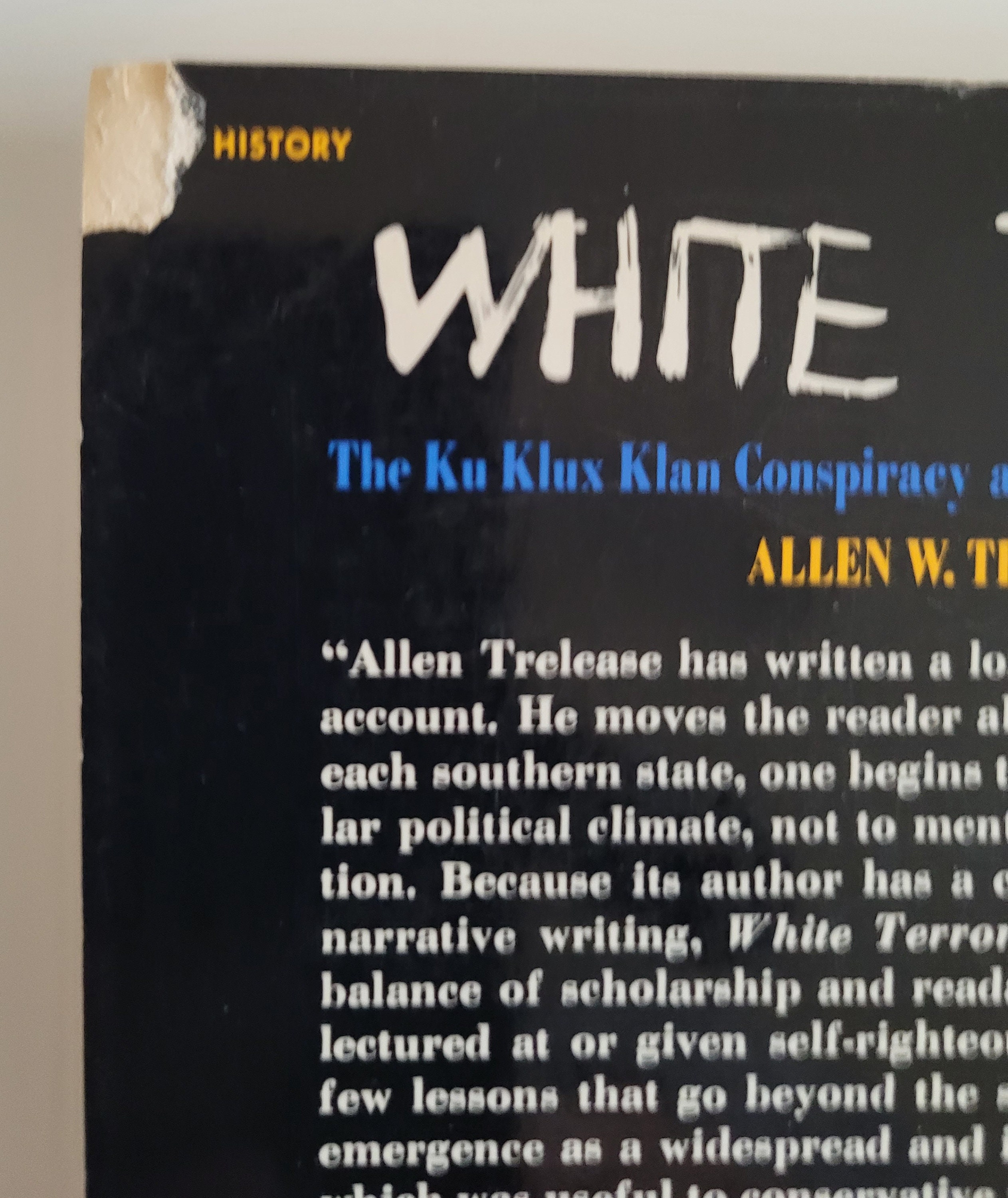White Terror the Ku Klux Klan Conspiracy and Southern Reconstruction by ...