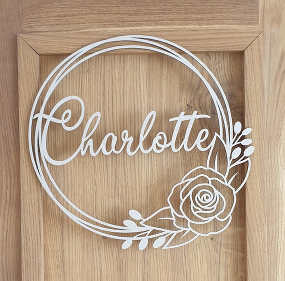 Personalised Wooden Script Name Large Wall Sign Room Decor | Etsy UK