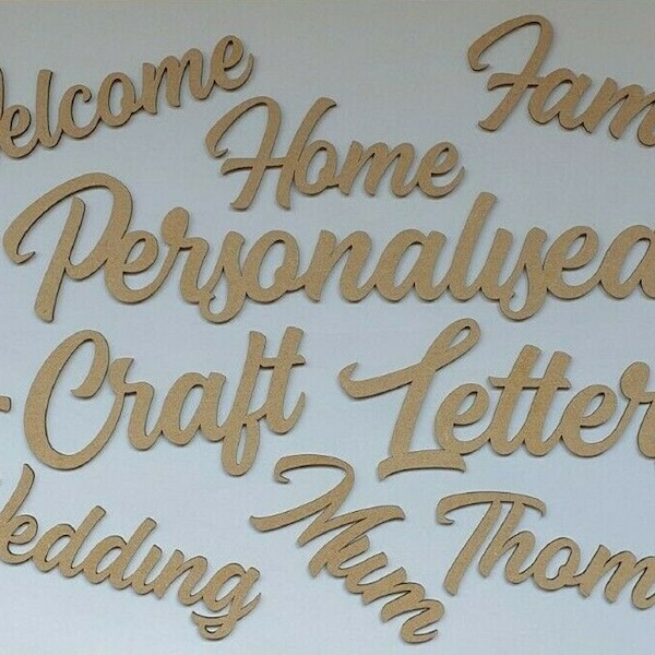 Laser Cut Letters - Etsy UK
