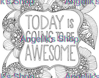 Inspirational Quotes, Inspirational Quotes to Color, Coloring Pages ...