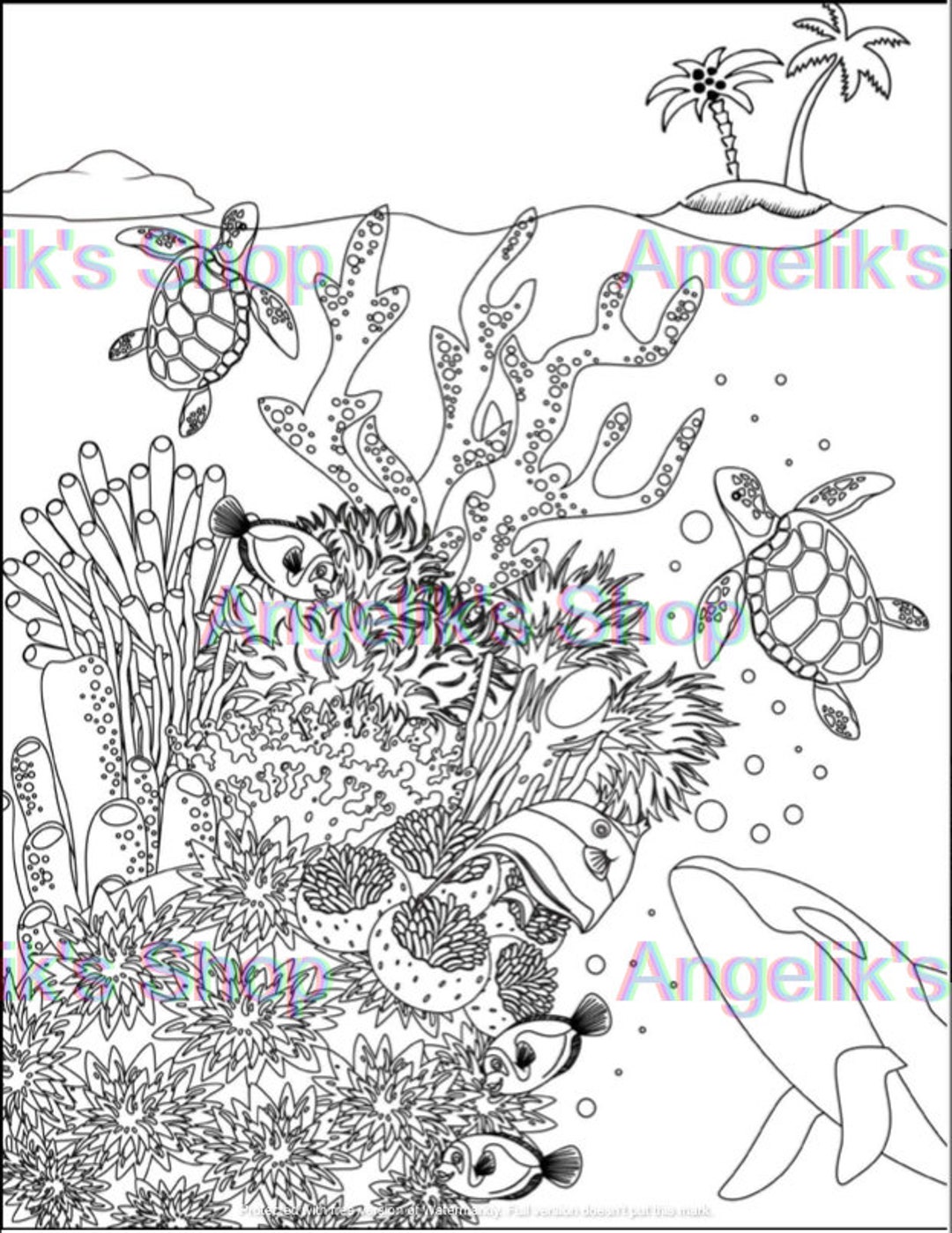 Bundle, Ocean Theme, Ocean Animals to Color, 75 Ocean Animals to Color ...