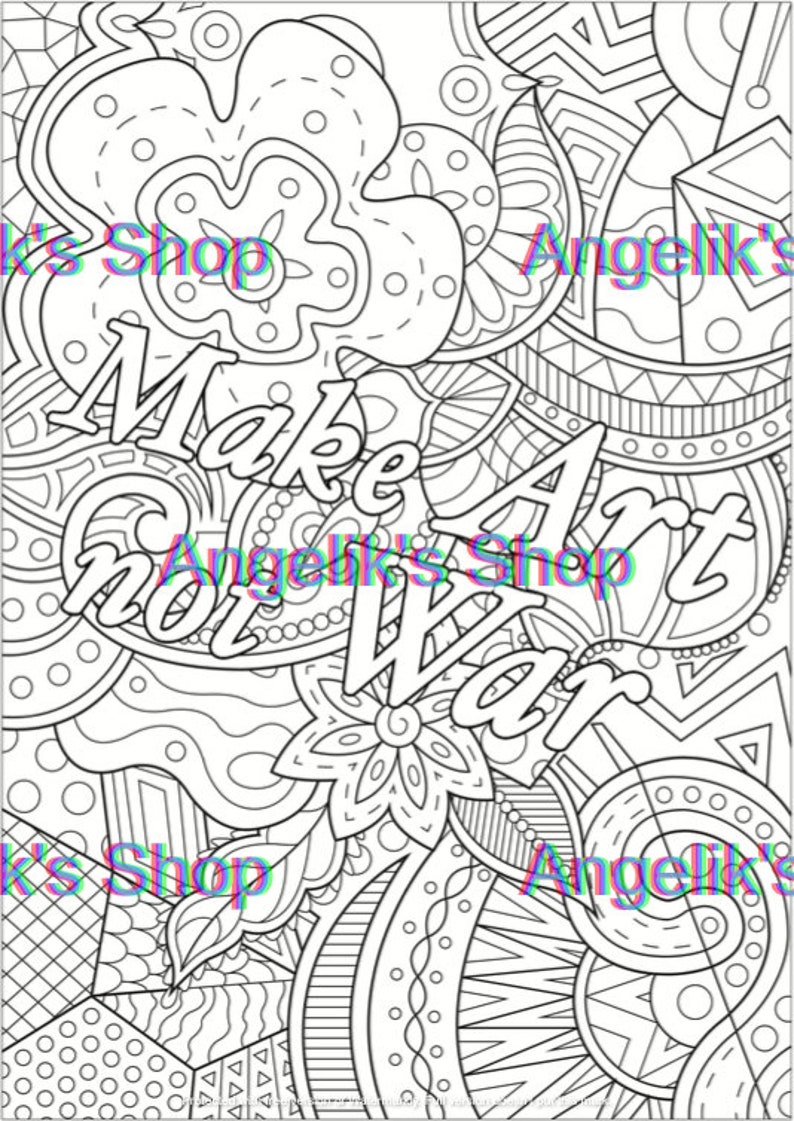 Bundle, Inspirational Quotes, Inspirational Quotes to Color, Coloring ...