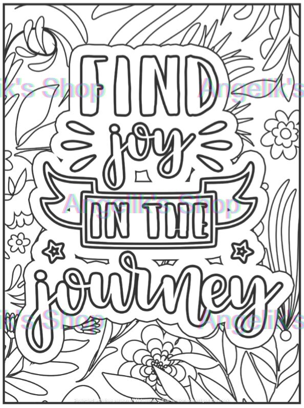 Bundle, Inspirational Quotes, Inspirational Quotes to Color, Coloring ...