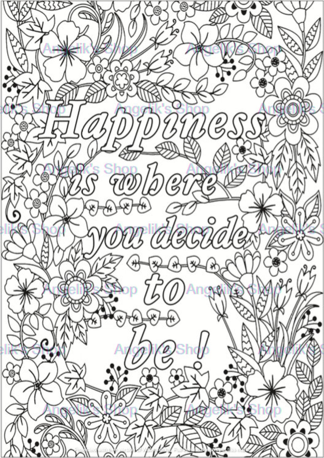 Bundle, Inspirational Quotes, Inspirational Quotes to Color, Coloring ...