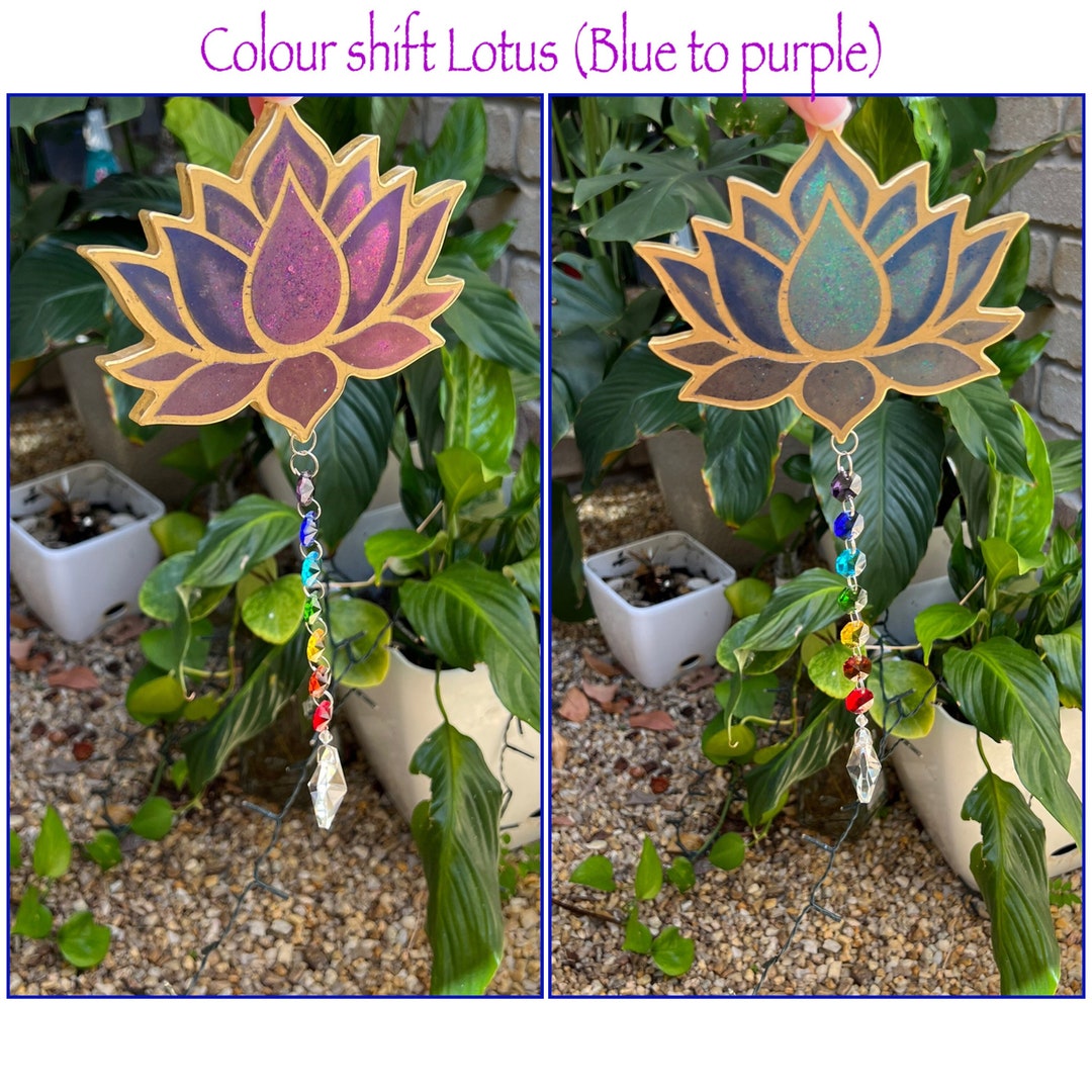 Lotus Flower Chakra Sun Catcher - Etsy