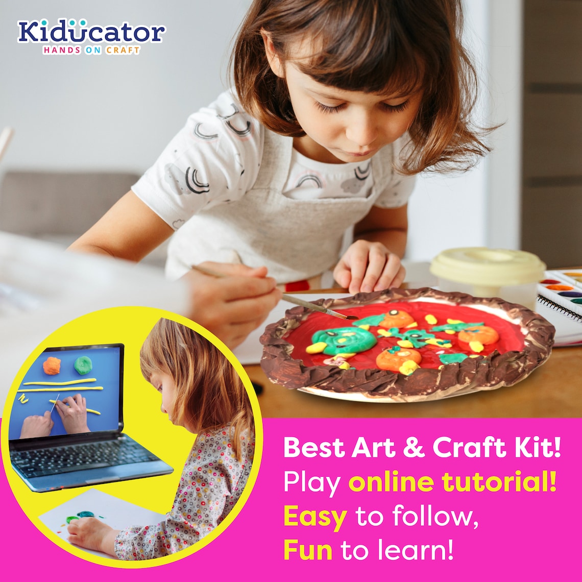 D.I.Y Pizza Making Art & Craft Kit step by Step Tutorial Included for ...