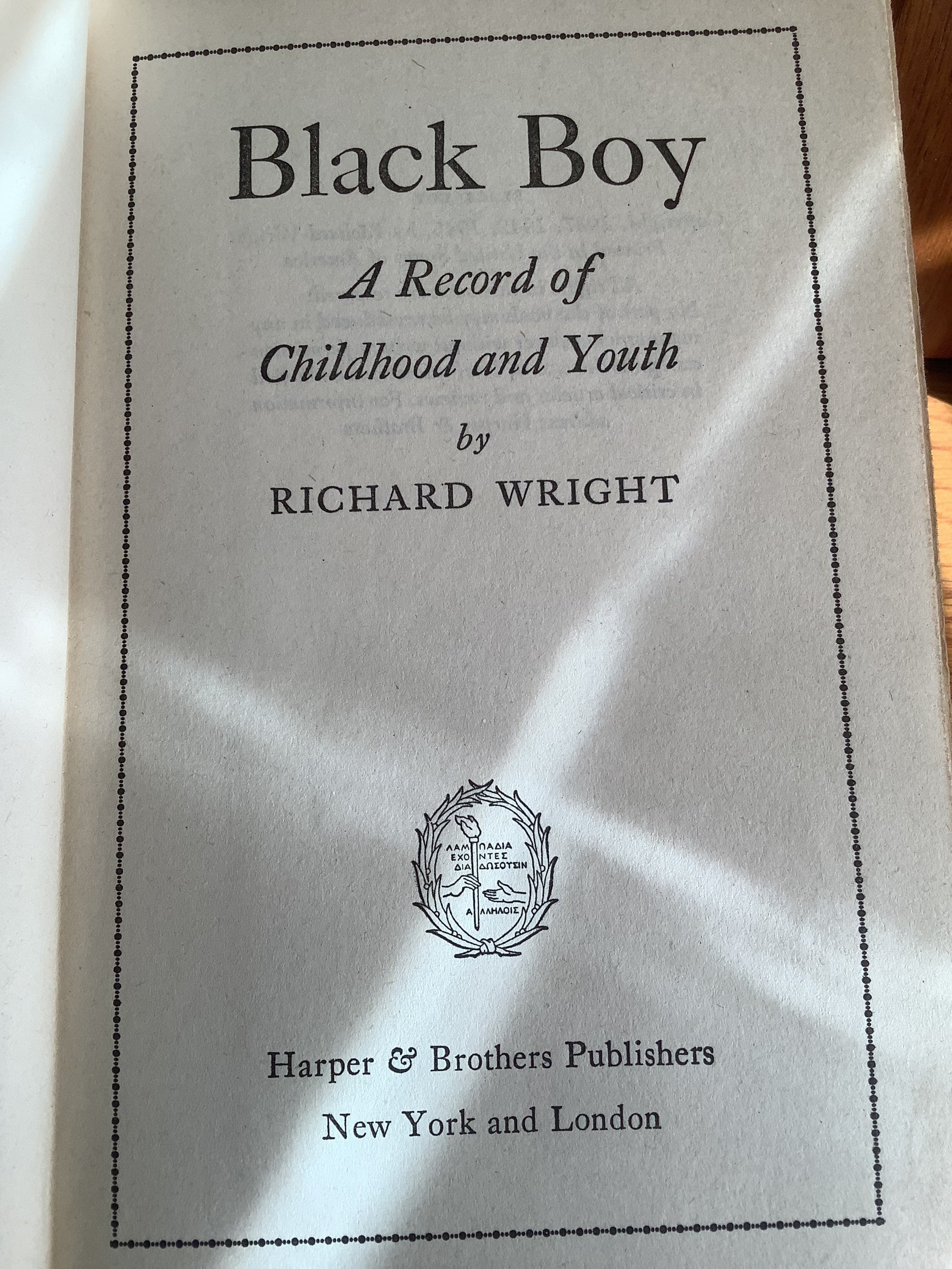 Richard Wright Black Boy Vintage Hardcover 1945 - Etsy