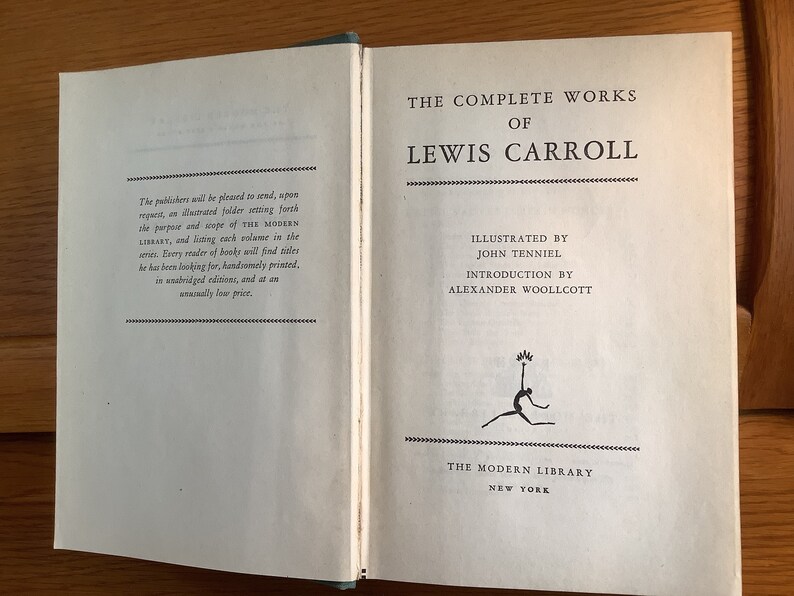The Complete Works of Lewis Carroll Modern Library Giant G28 Vintage ...