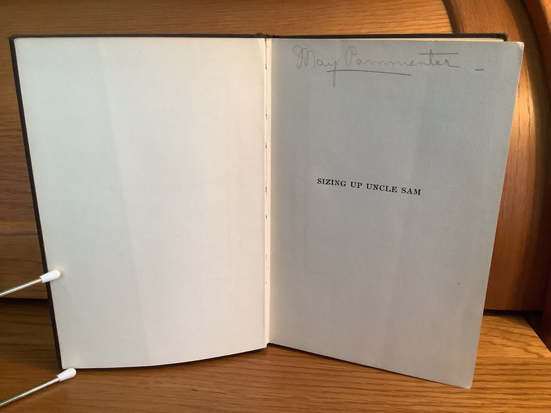 Antique Book Sizing up Uncle Sam by George Fitch Scarce - Etsy