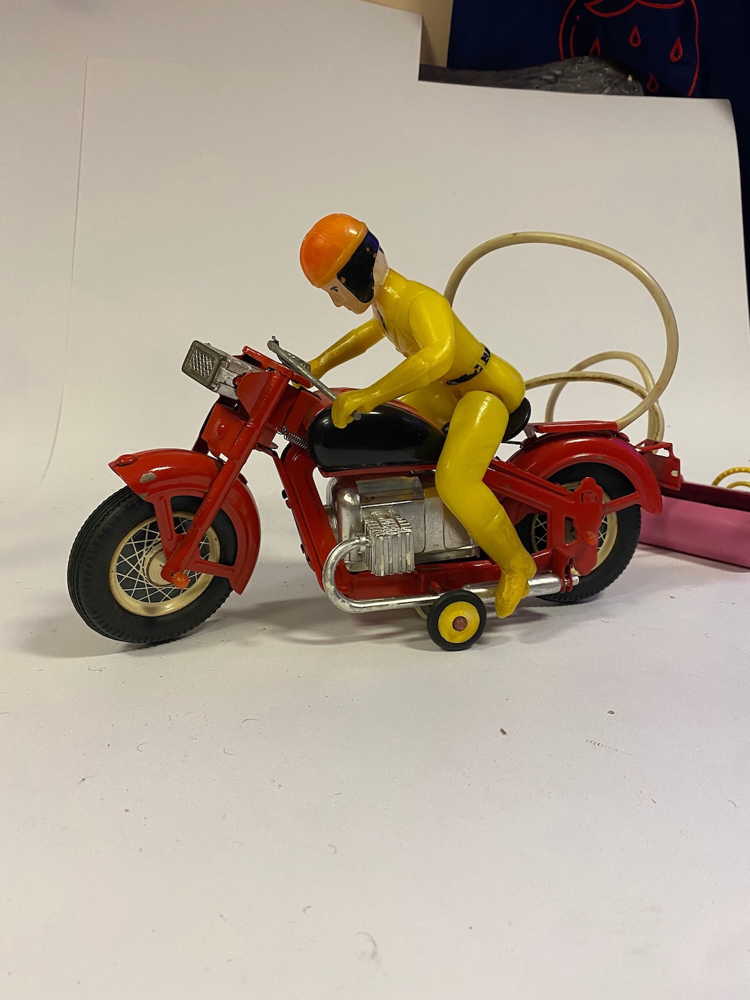 Motorcyclist Motorcycle .USSR Toy - Etsy