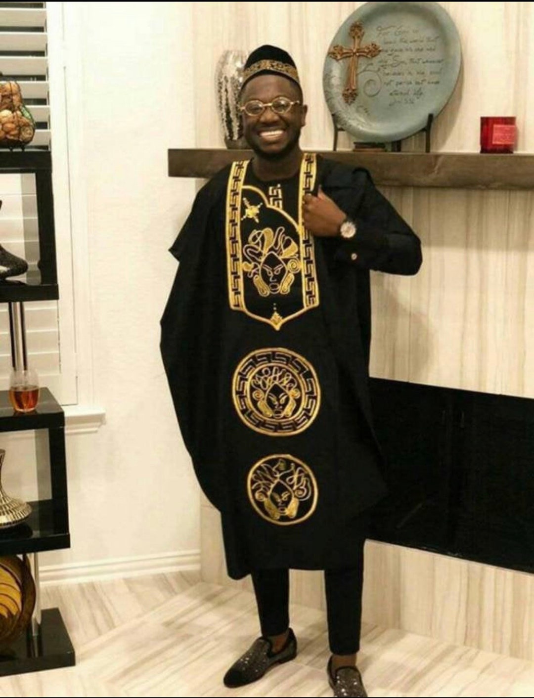 African Men Agbada, Agbada and Embroidery, African Men Clothing ...