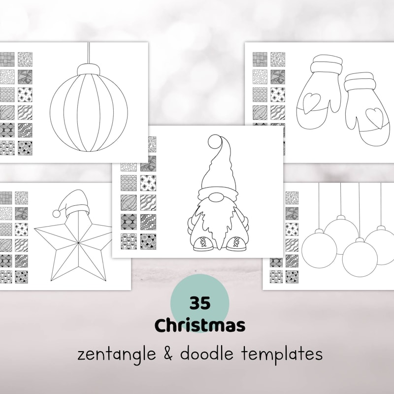 Zentangle Christmas - Etsy