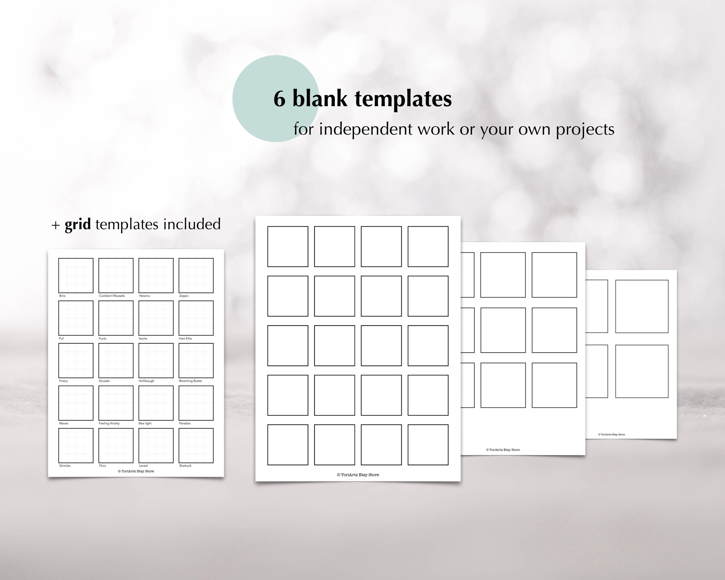 Zentangle Drawing Templates, 56 Training Sheets for Learning 20 ...