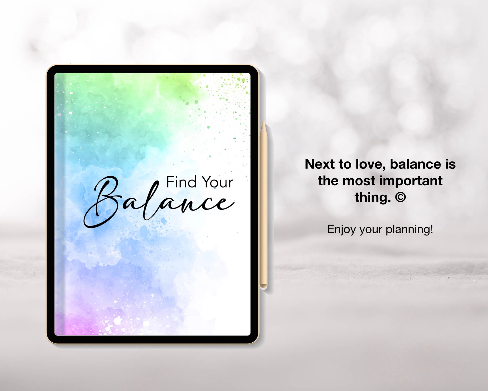 Wheel of Life Digital Planner Life Balance Template Goal - Etsy