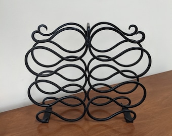 Wrought Iron Wine Rack - Etsy