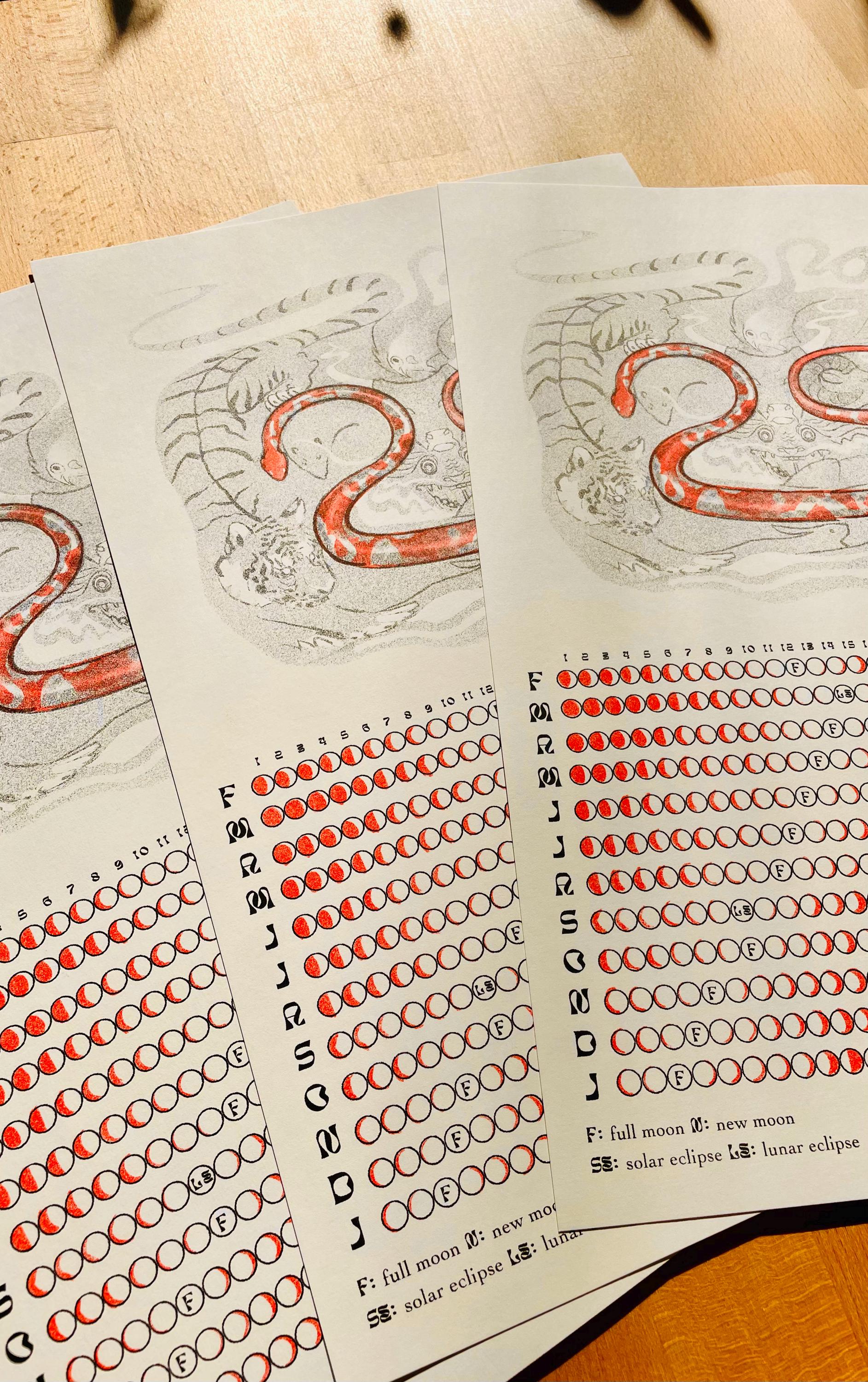 2025 Lunar Calendar/year of the Snake/chinese New Year Calendar - Etsy