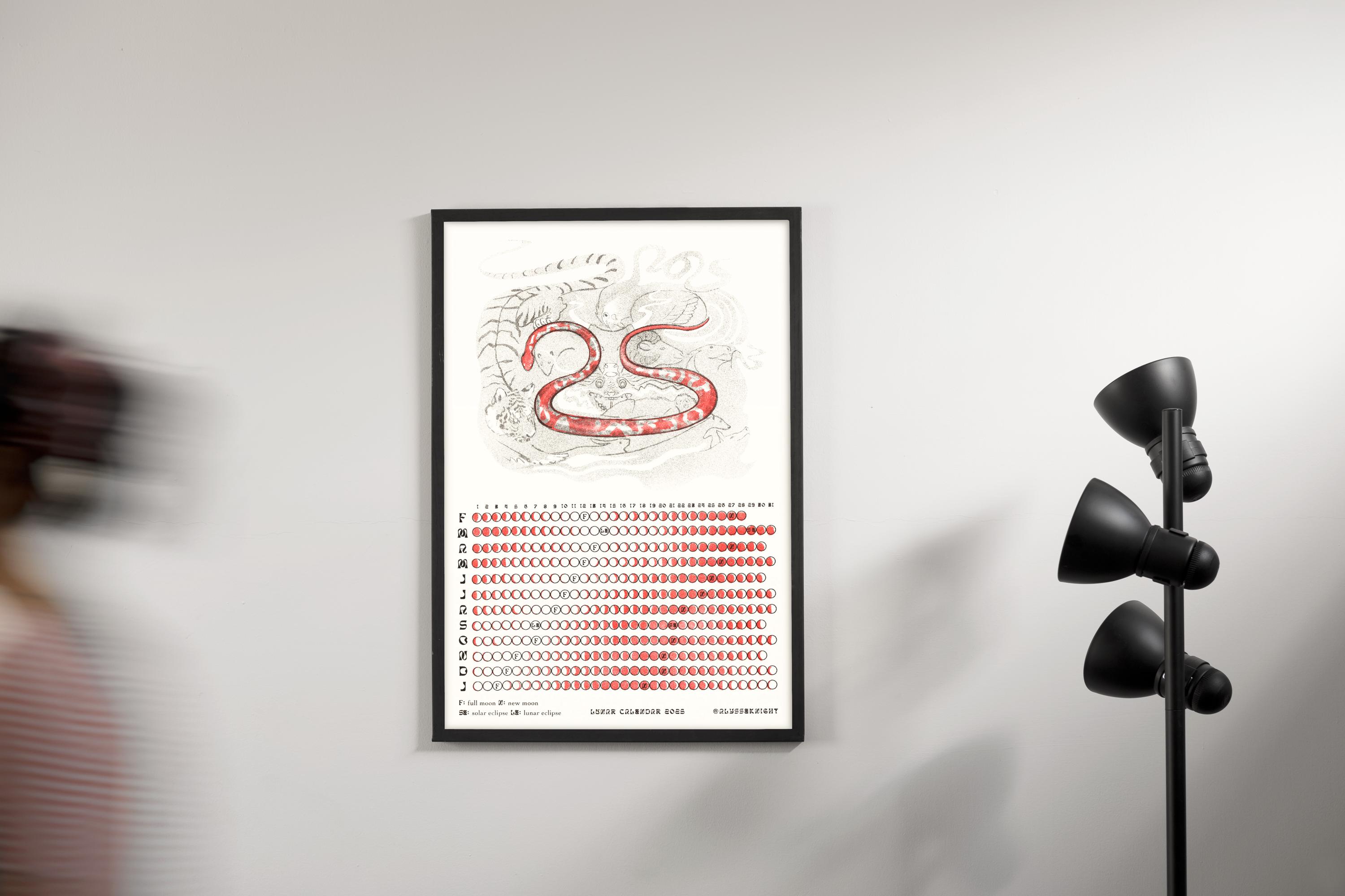 2025 Lunar Calendar/year of the Snake/chinese New Year Calendar - Etsy