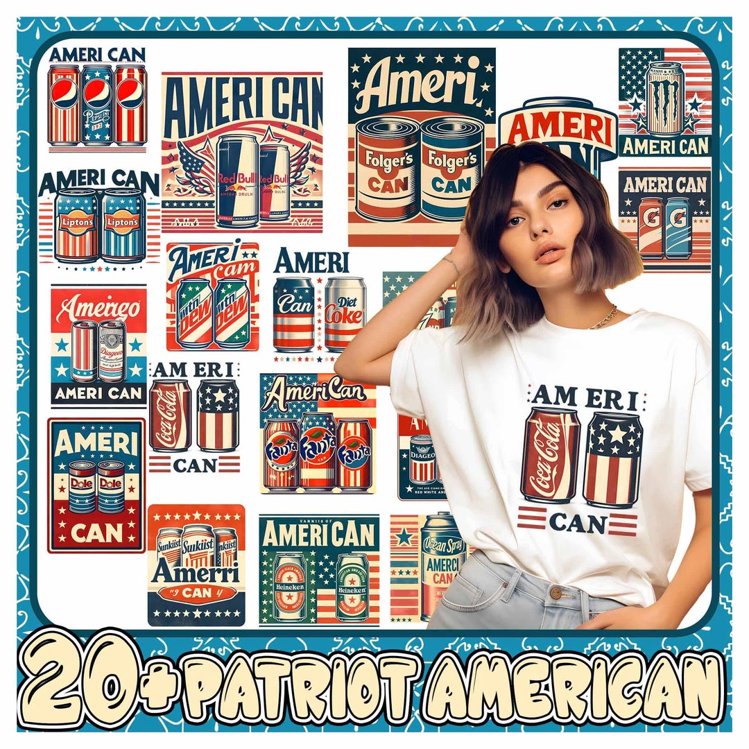 Ameri Can Png, 4th of July Png, America Png, Independence Day Png, Patriotic Png, USA Flag Png ...