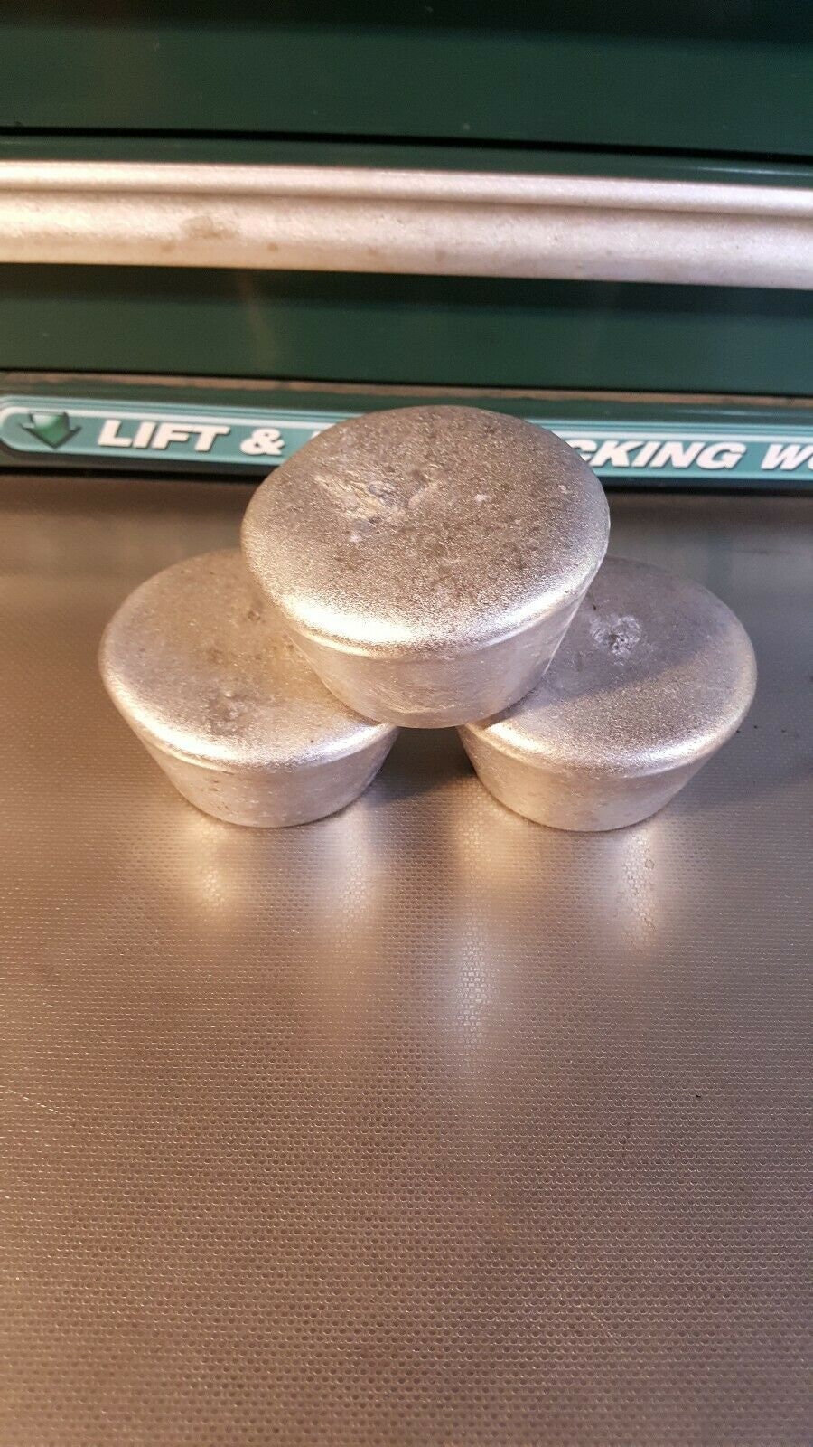 Aluminum Ingot Round Muffin Size Approx 1 Pound Casting Alloy Stock ...