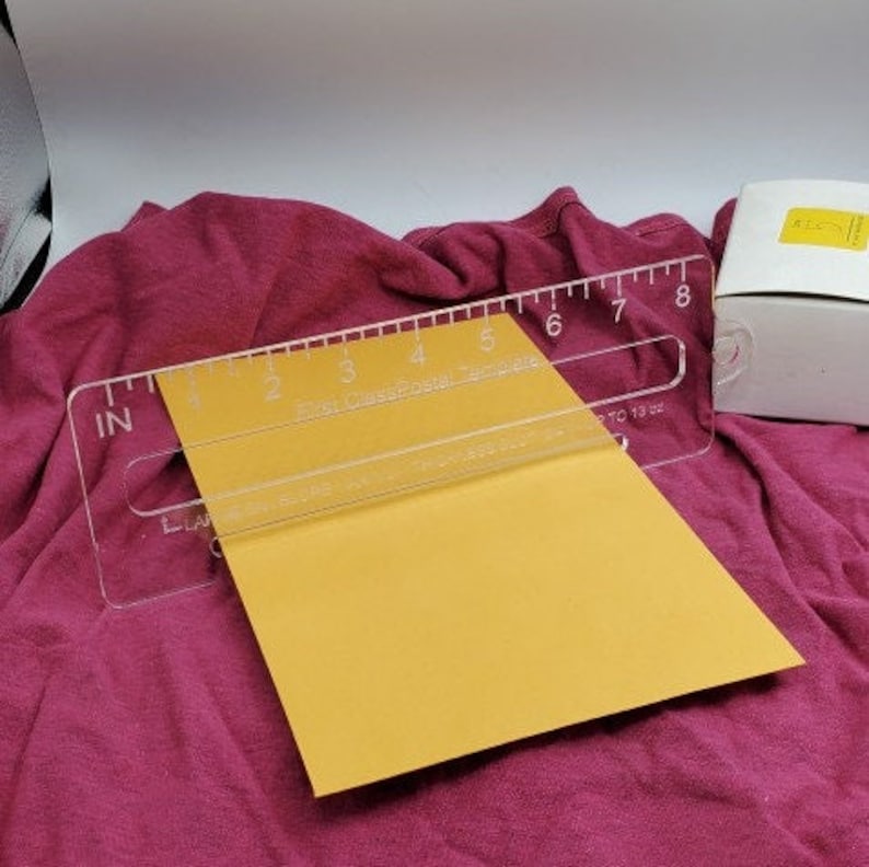 USPS First Class Letter Template & Small Package Thickness Gauge ...