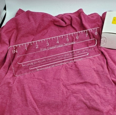 USPS First Class Letter Template & Small Package Thickness Gauge ...