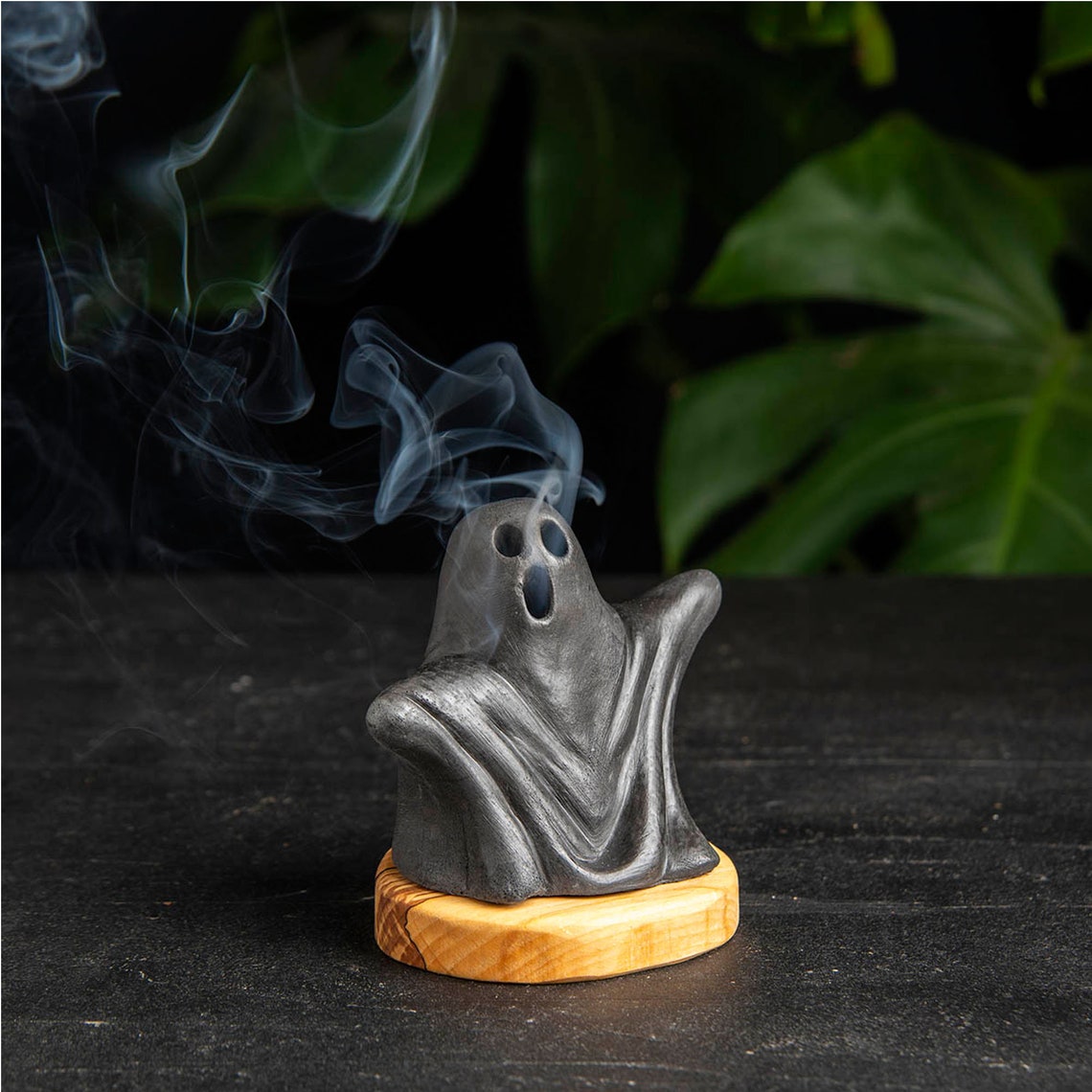 Spooky Halloween Ghost Incense Holder Ghost in Smoke Black - Etsy