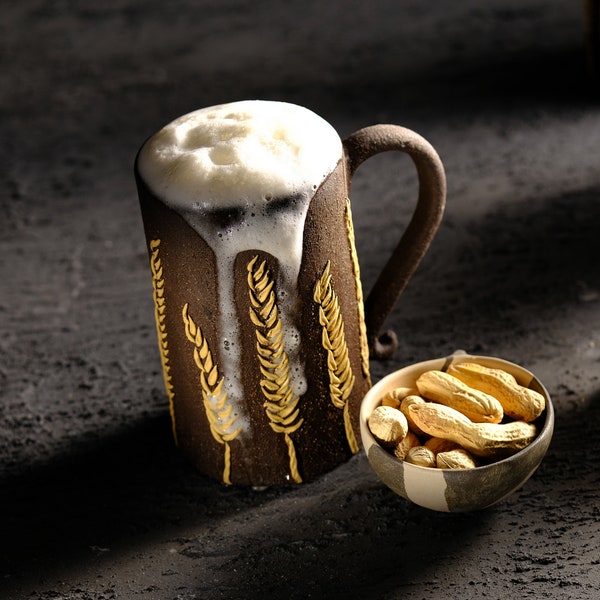 Ceramic Beer Mug - Etsy