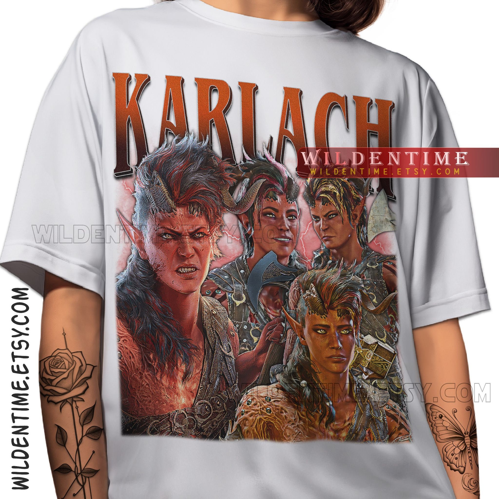 Karlach Baldurs Gate 3 Vintage T-shirt, Karlach Bulders Shirt, Karlach ...