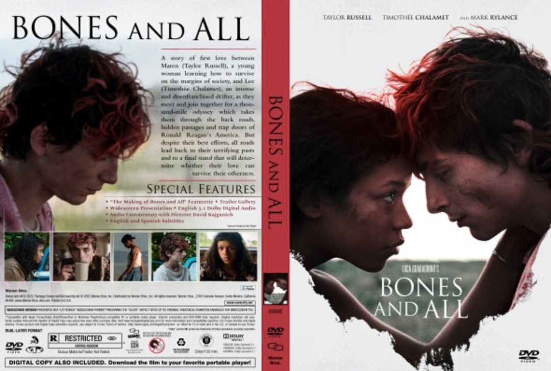 Bones And All 2023 1 Blu Ray And 2 Dvd Covers Printable Etsy