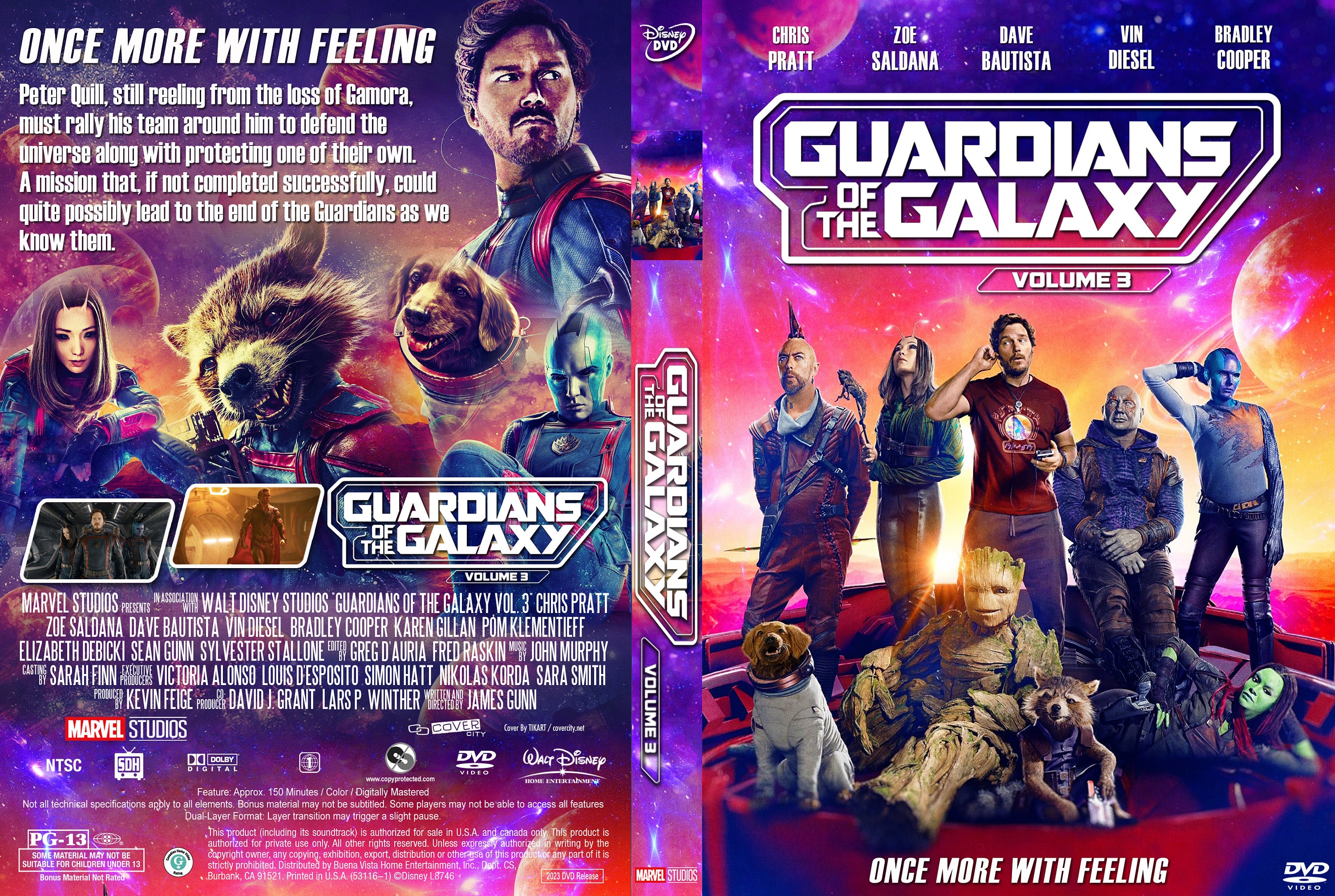 Guardians of the Galaxy Volume 3 2023 1 DVD Cover - Etsy