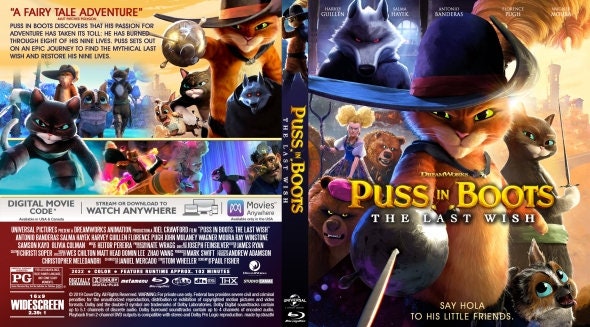 Puss In Boots Dvd Cover