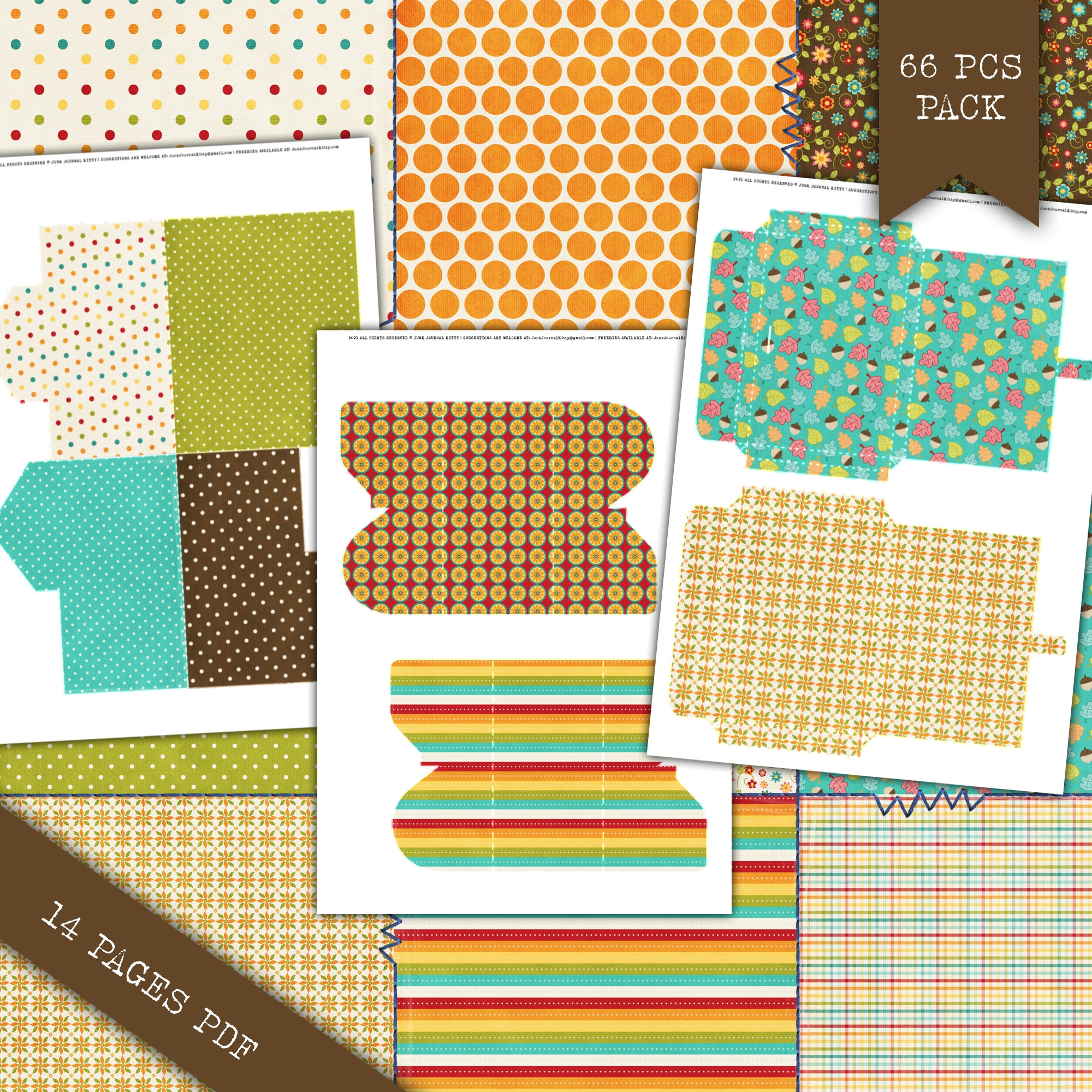 AUTUMN JUNK JOURNAL, Junk Journal, Ephemera Pack, Printable Junk ...