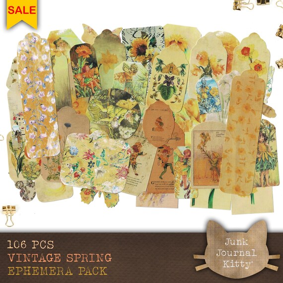 Junk Journal Ephemera Pack Printable Junk Journal Kit Fussy - Etsy