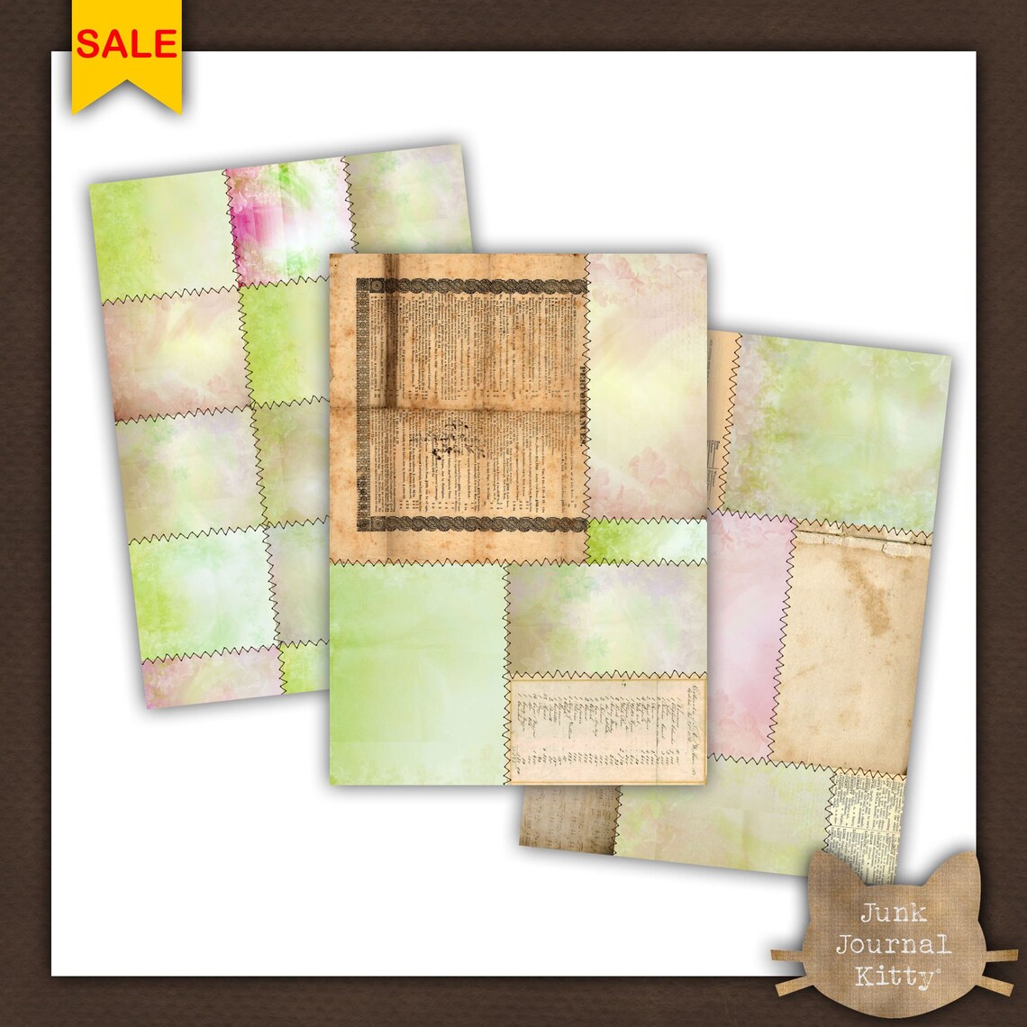 Junk Journal Ephemera Pack Printable Junk Journal Kit Fussy - Etsy