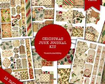 Junk Journal Kit, Ephemera Pack, Printable Junk Journal Kit, Fussy Cut ...