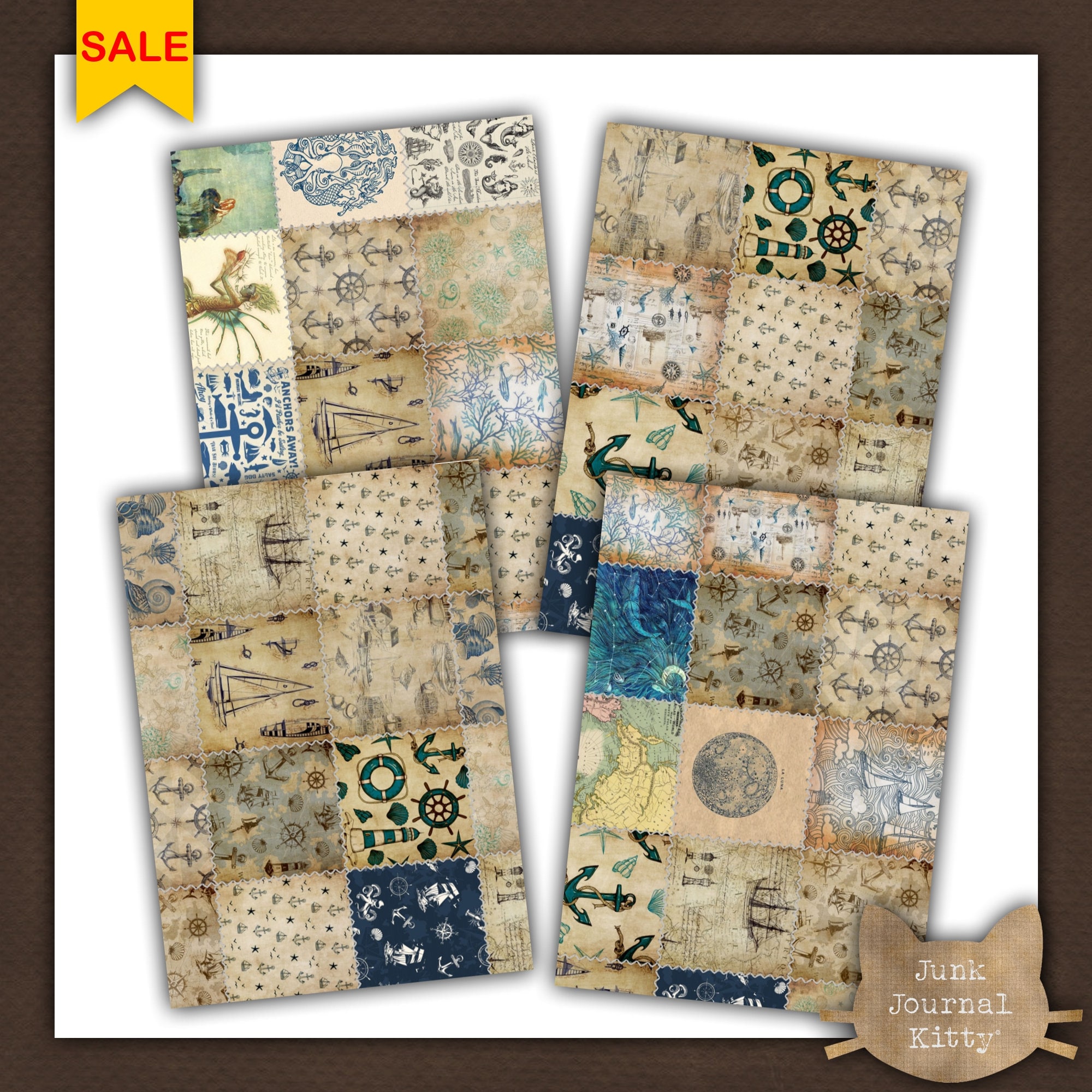 Junk Journal Kit Ephemera Pack Printable Junk Journal Kit | Etsy