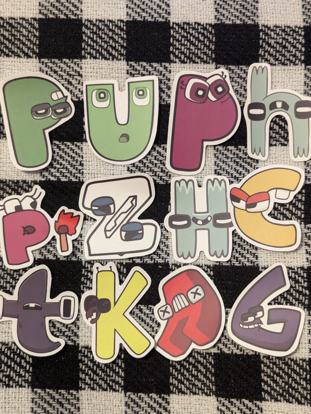Cute Alphabet Stickers, Cartoon Letter Stickers,journalling Stickers ...