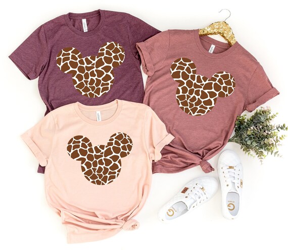 Mickey Giraffe Ears Shirt Animal Kingdom Shirt Disneyland - Etsy