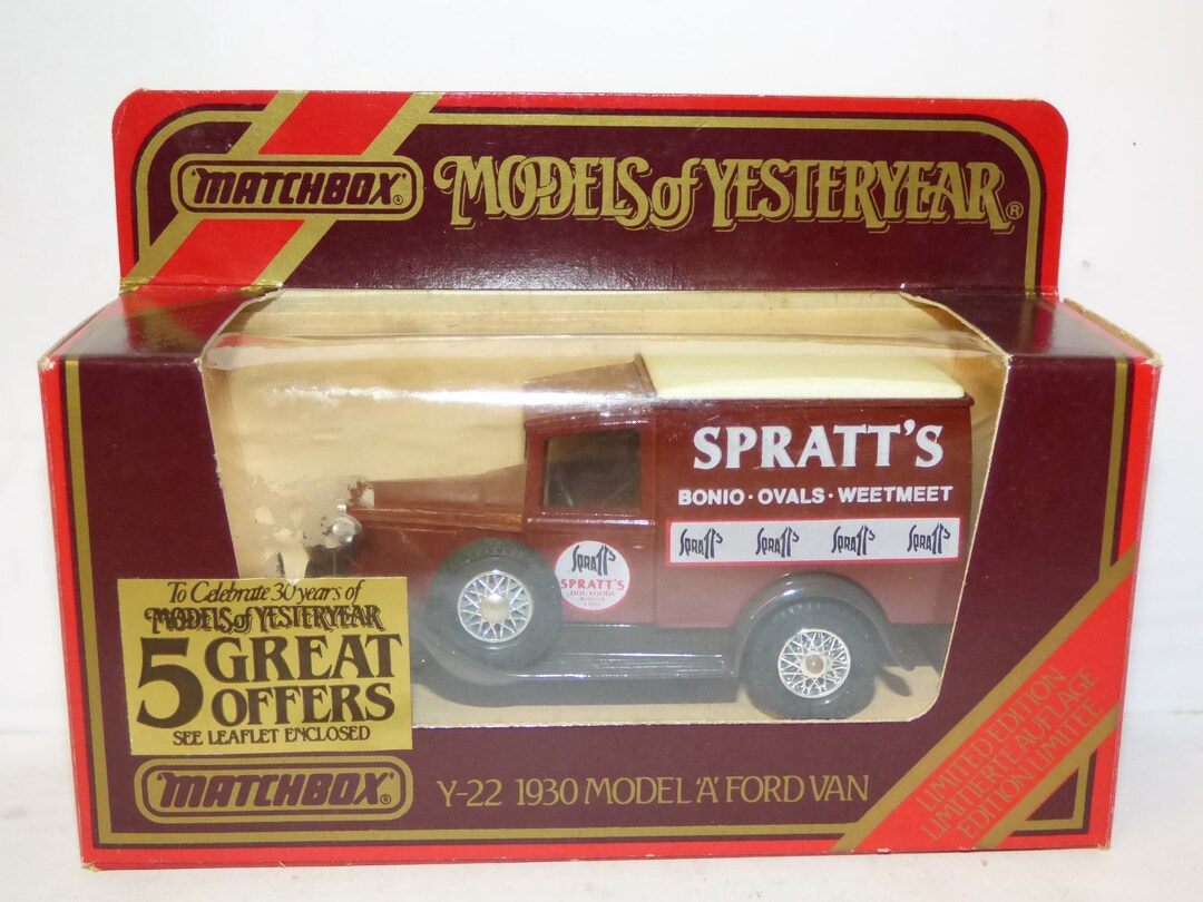 Matchbox Models of Yesteryear 1930 Model A Ford Van (spratt's) Limited ...