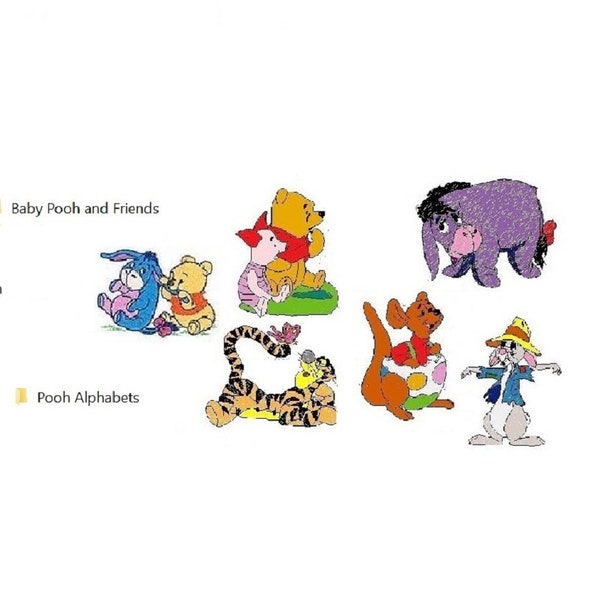 Machine Embroidery Designs Winnie the Pooh - Etsy