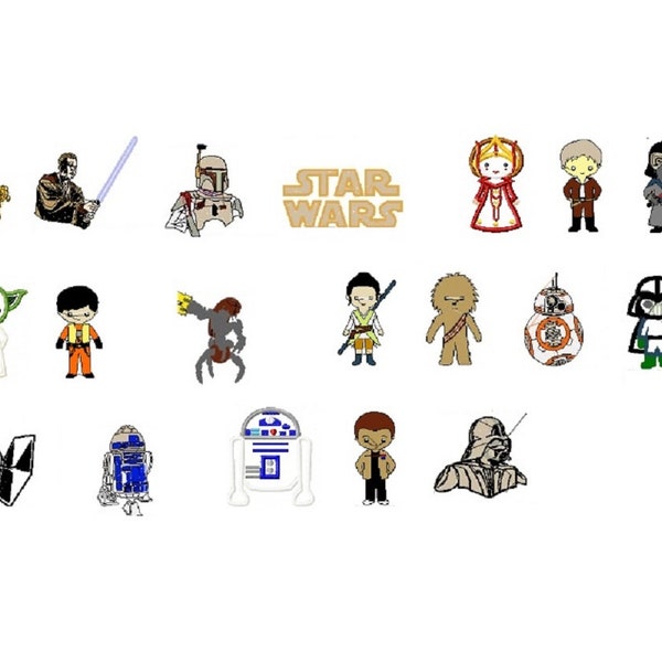 Starwars Embroidery Designs - Etsy