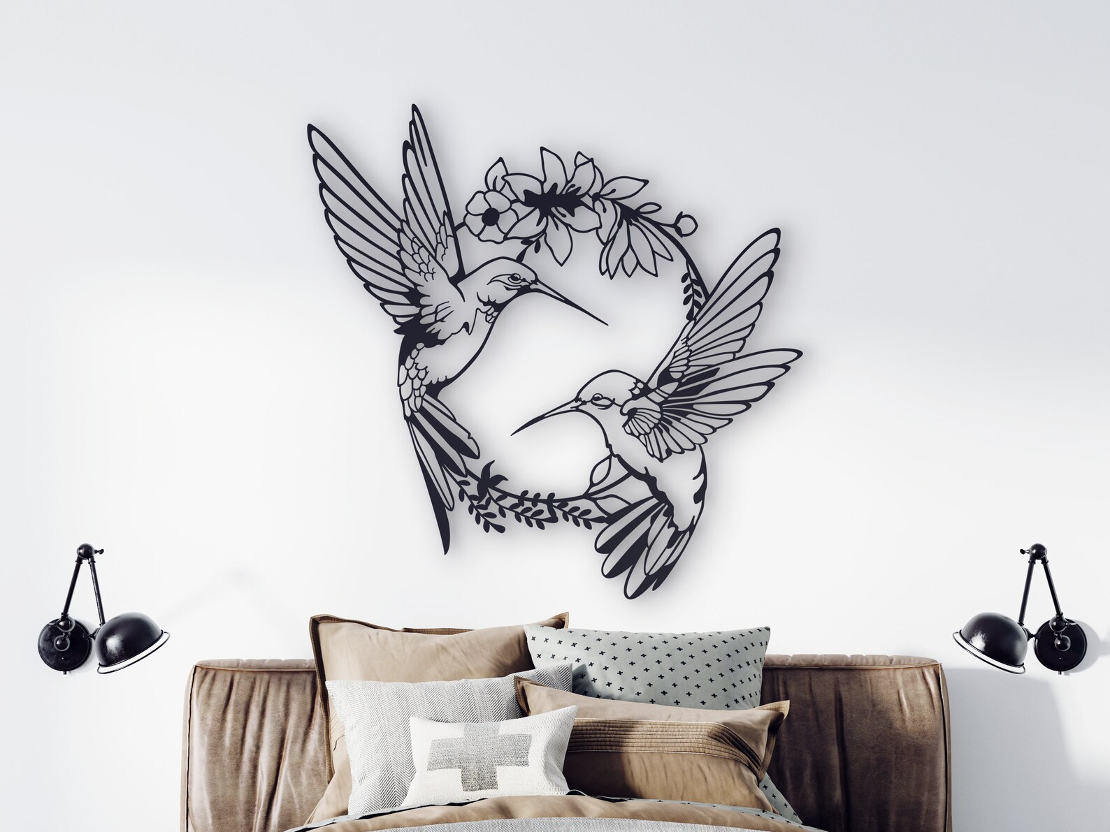 Hummingbirds metal wall art Hummingbird metal wall decor | Etsy