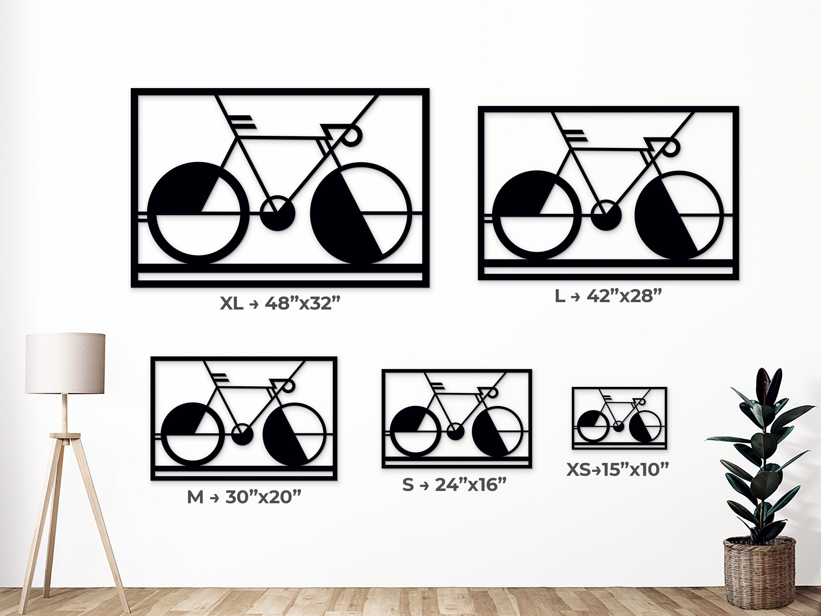 Bicycle Metal Wall Art Large Metal Wall Art Cycling Wall - Etsy