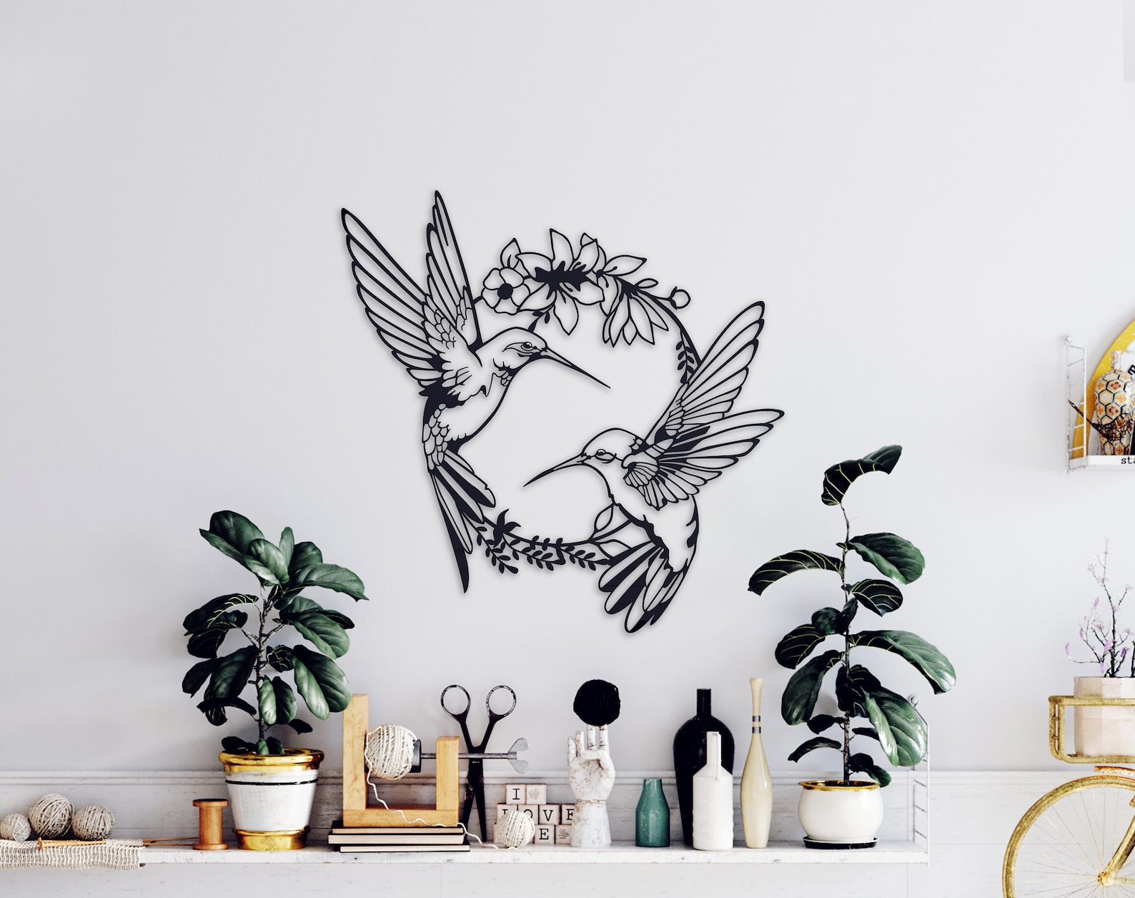 Hummingbirds Metal Wall Art, Hummingbird Metal Wall Decor, Birds Home ...