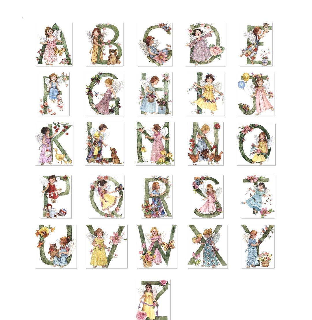 80 Small Personalized Return Address Labels Flowers and Cute Angels ...