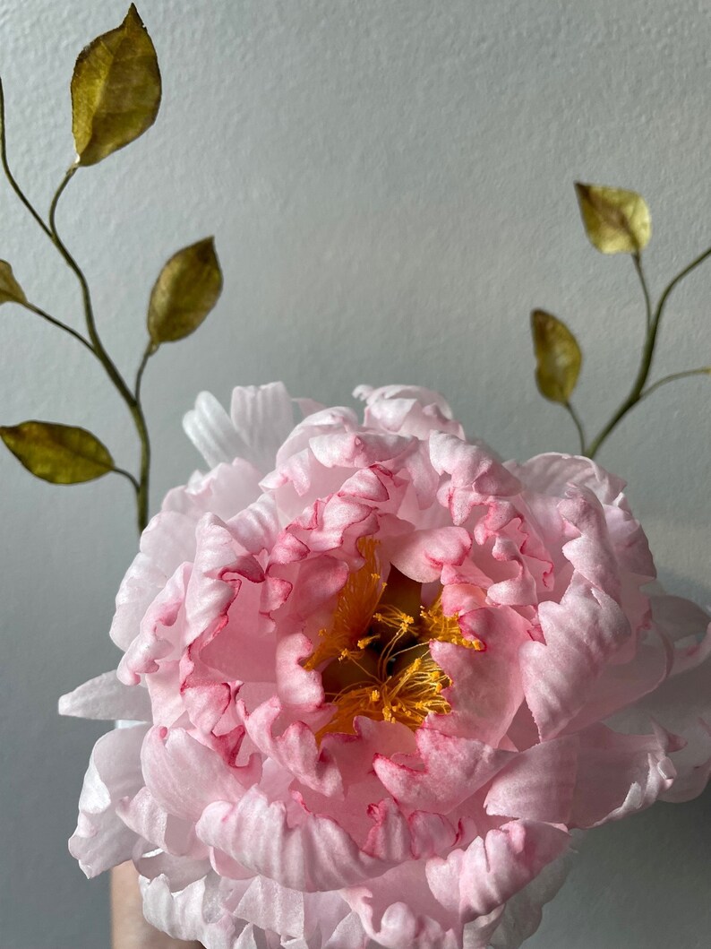 Wafer Paper Flower Peony - Etsy