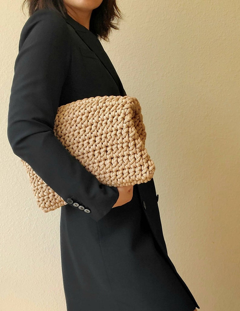 Kelly Bag Light Caramel Latte Color Market Bag/tote Bag/net - Etsy
