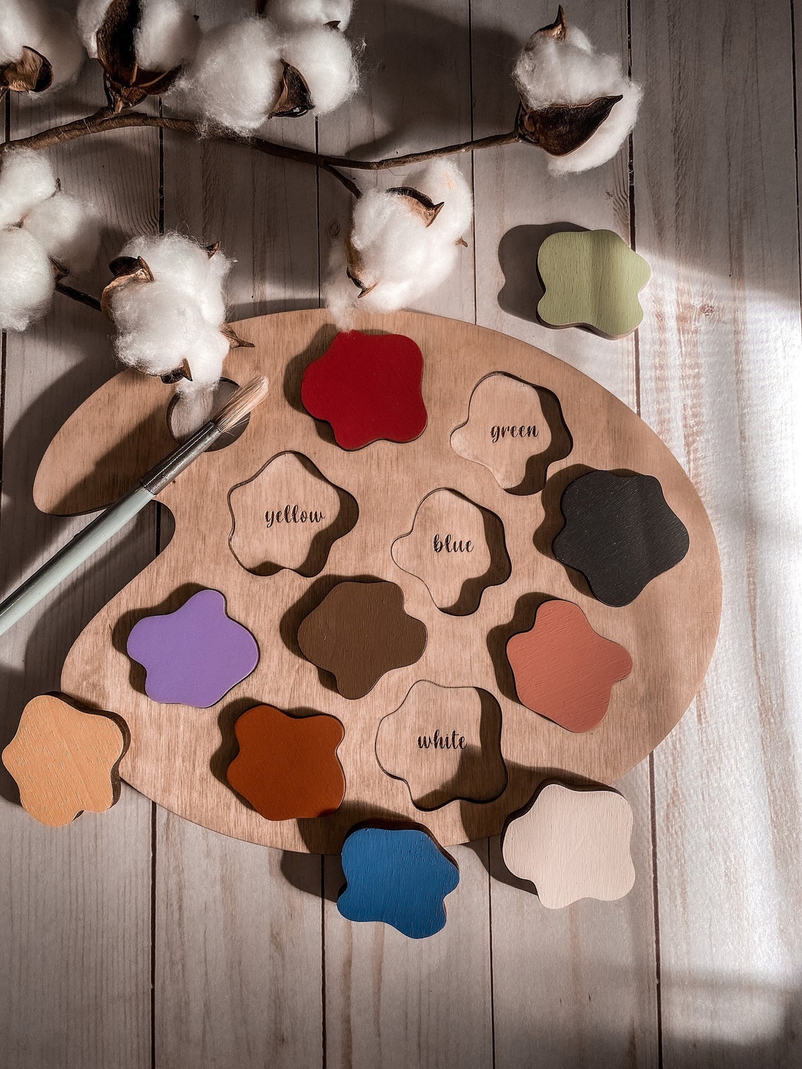 Paint Palette Puzzle SVG File Digital Download PDF - Etsy