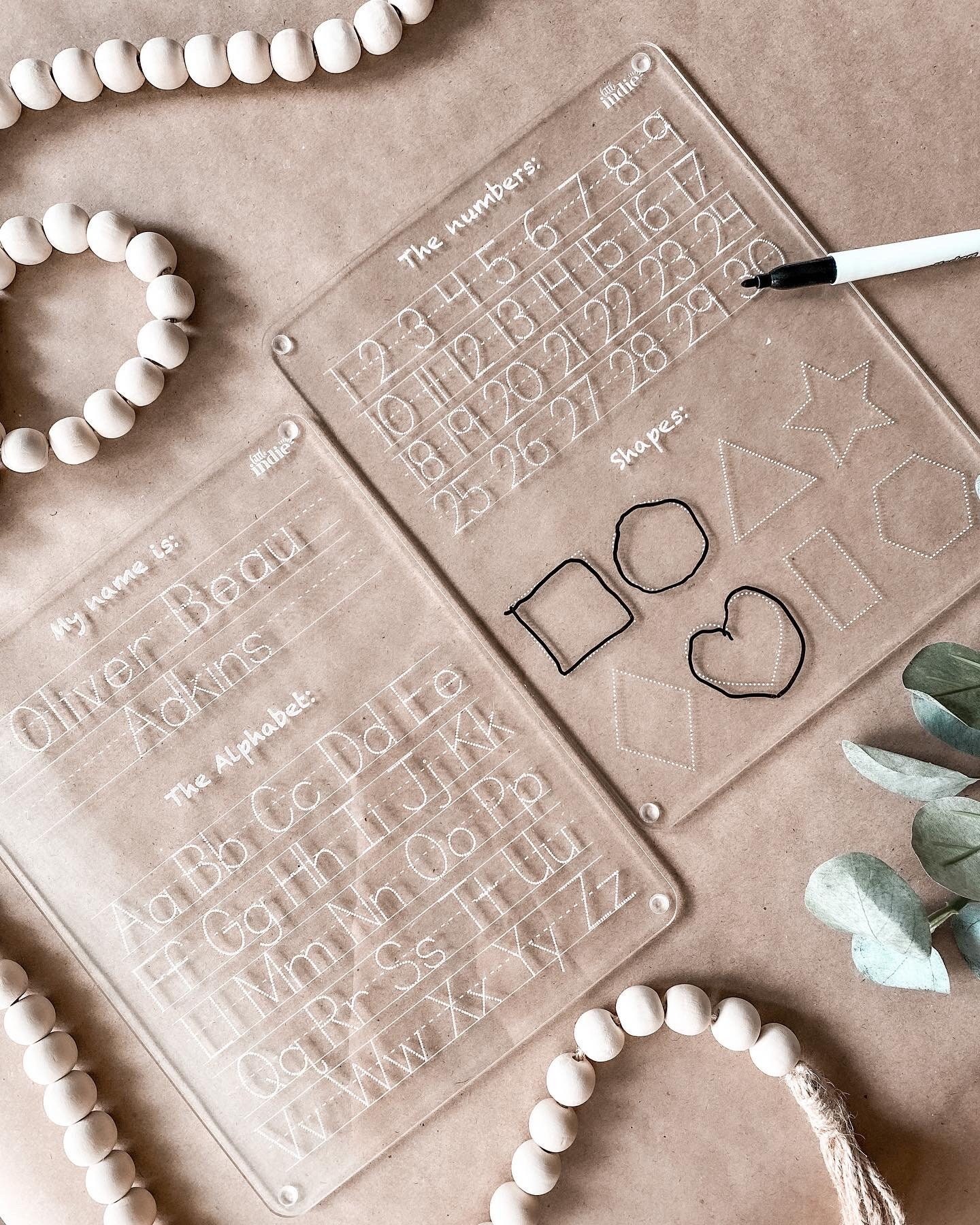 Tracing Board Bundle | SVG File | Digital Download PDF| Letter Tracing ...